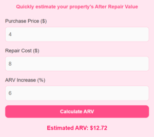 ARV Calculator Estimate After Repair Value Instantly