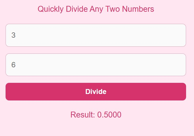 Division Calculator Online Tool to Divide Numbers Instantly